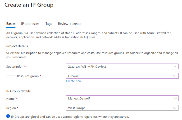 IP Groups in Azure Firewall | 2 Azure