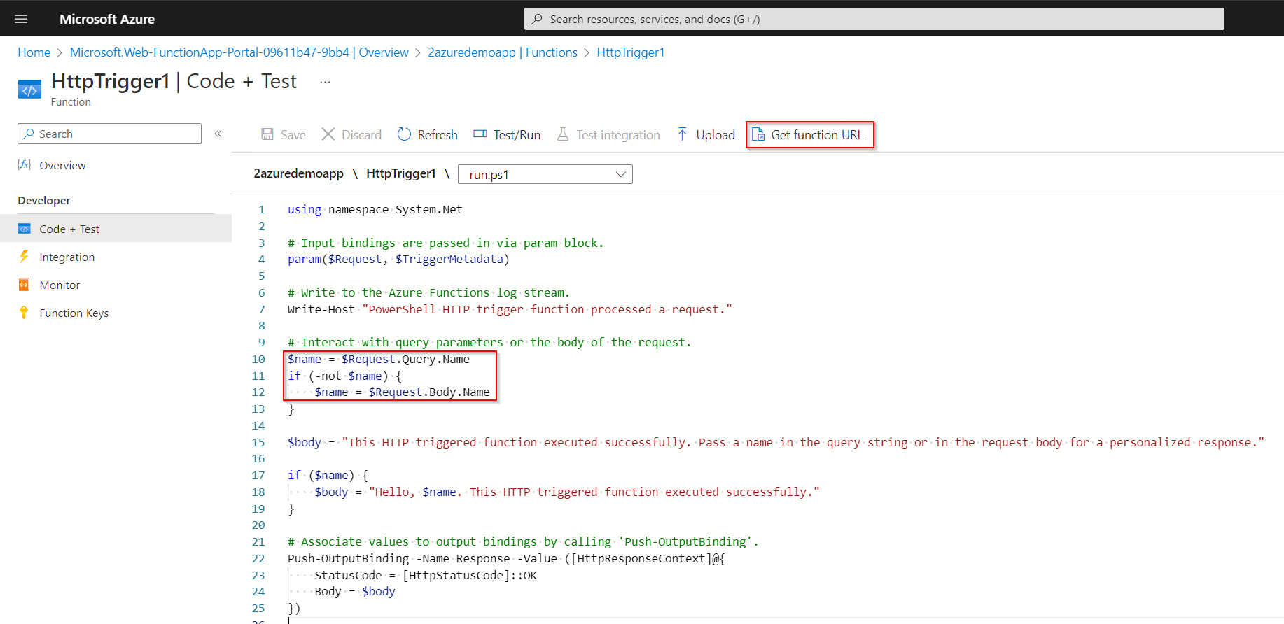 Get started with Azure Functions (Manual) | 2 Azure