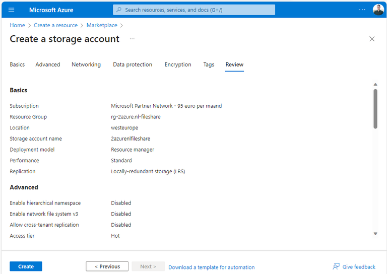 Setup Azure File Share with Entra ID hybrid identities | 2 Azure